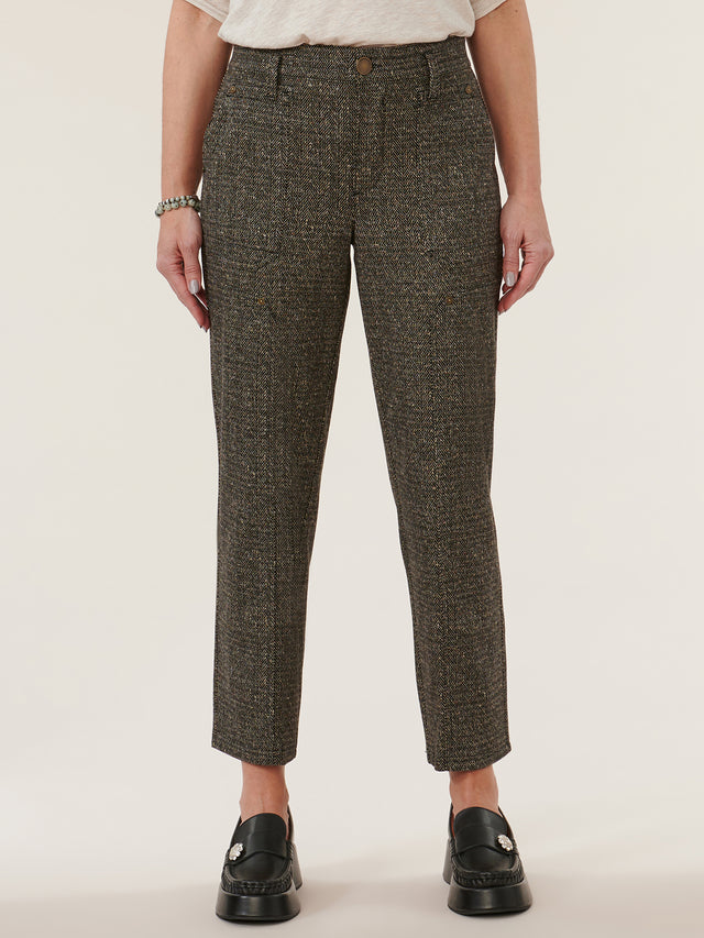 "Ab"solution Skyrise Patched Crop Pant – Democracy Clothing