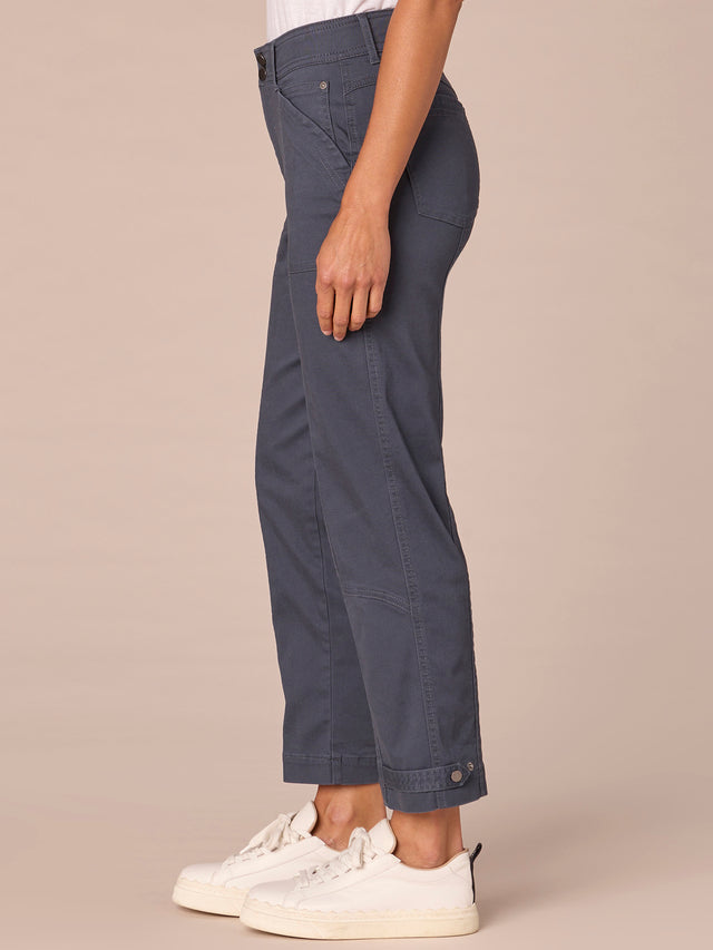 "Ab"solution High Rise Tapered Utility Pant with Snap Hem – Democracy ...