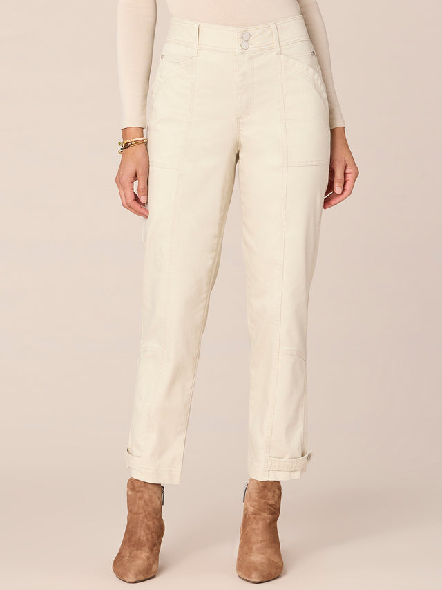 "Ab"solution High Rise Tapered Utility Pant with Snap Hem – Democracy ...