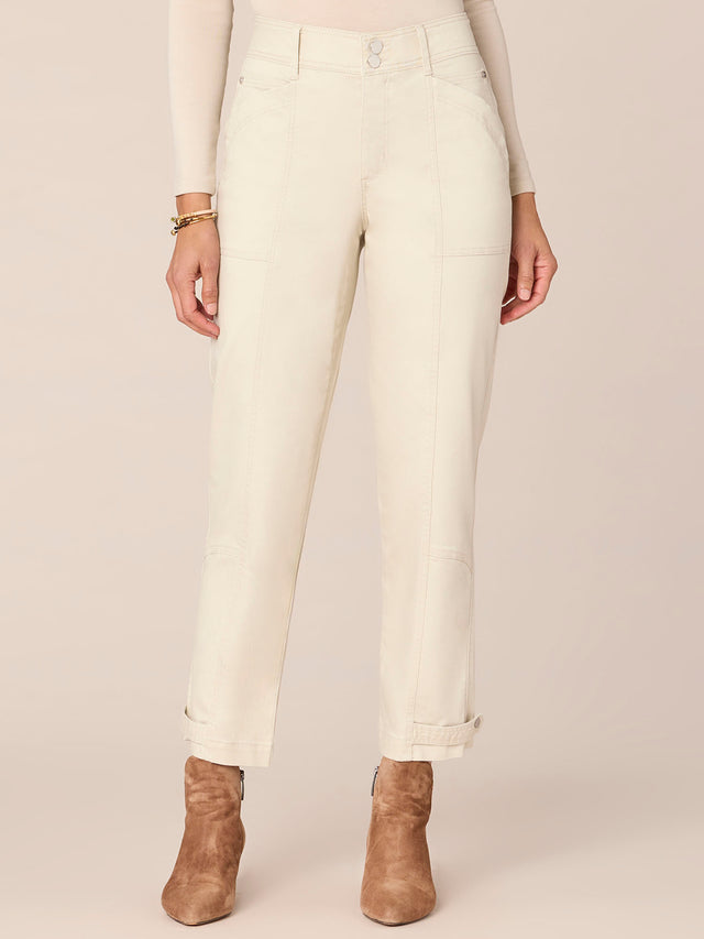 "Ab"solution High Rise Tapered Utility Pant with Snap Hem – Democracy ...