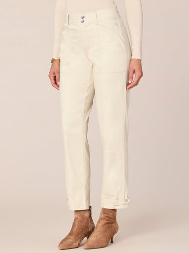 "Ab"solution High Rise Tapered Utility Pant with Snap Hem – Democracy ...