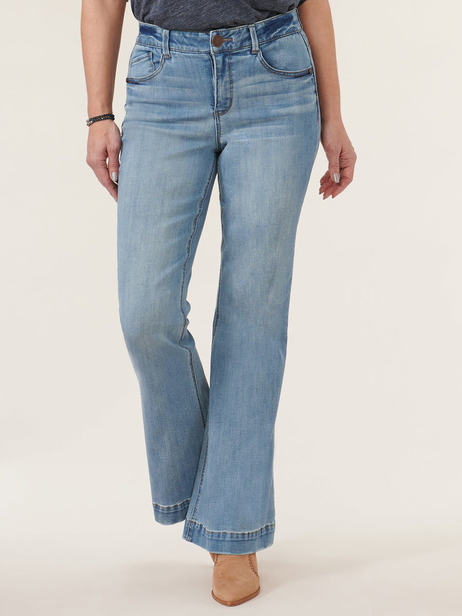 "Ab"solution Light Blue High Rise Retro Flare Jean– Democracy Clothing