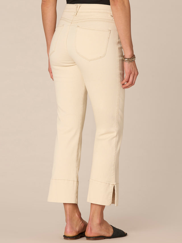 "Ab"solution High Rise Center Seam Kick Flare Pant with Side Slit ...