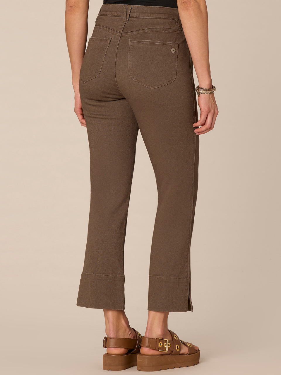 "Ab"solution High Rise Center Seam Kick Flare Pant with Side Slit ...