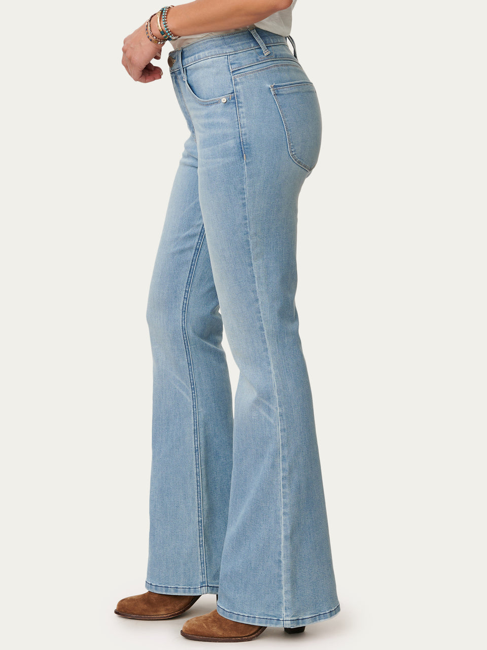 "Ab"solution Light Blue High Rise Out There Flare Jeans – Democracy ...